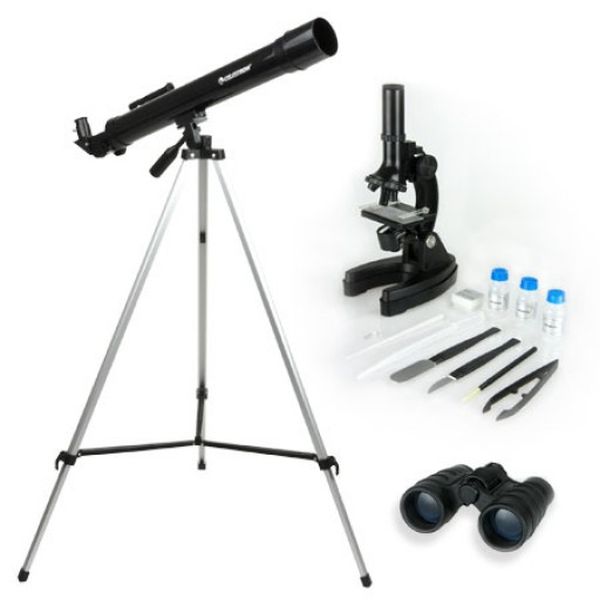 Celestron Telescope Microscope Binoculars Science Kit
