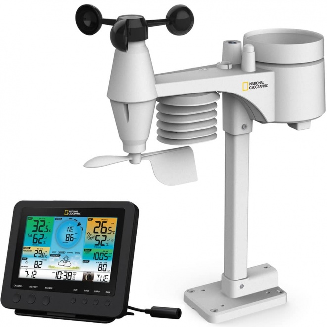 National Geographic Wi-Fi Colour Weather Station|Centre with 7-in-1 ...