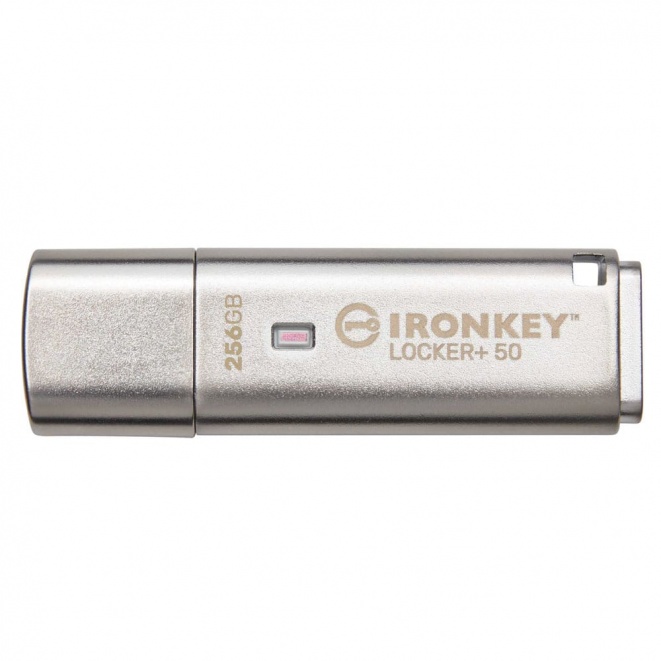 Kingston IronKey Locker+ 50 USB Flash Drive Encrypted 256GB|IKLP50/256GB