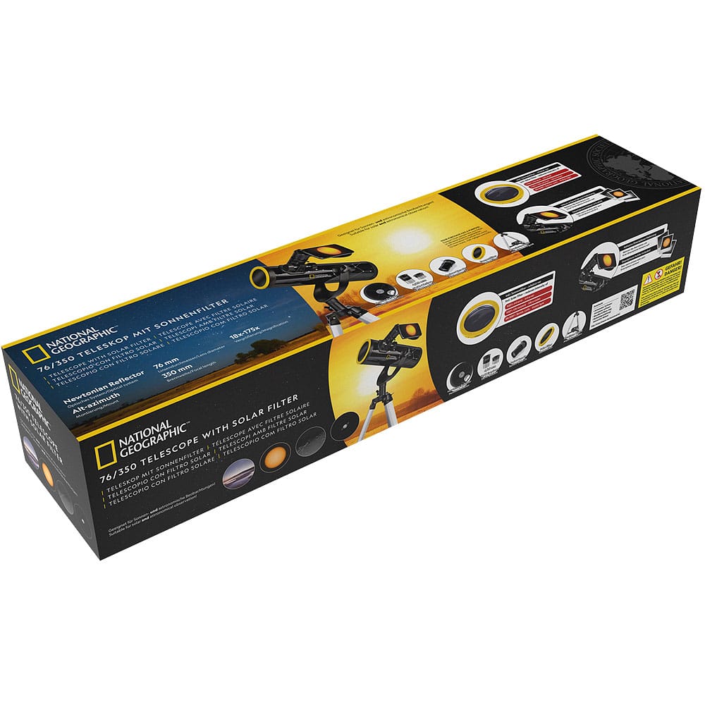 National Geographic 76-350 Newtonian Reflector telescope with Solar ...