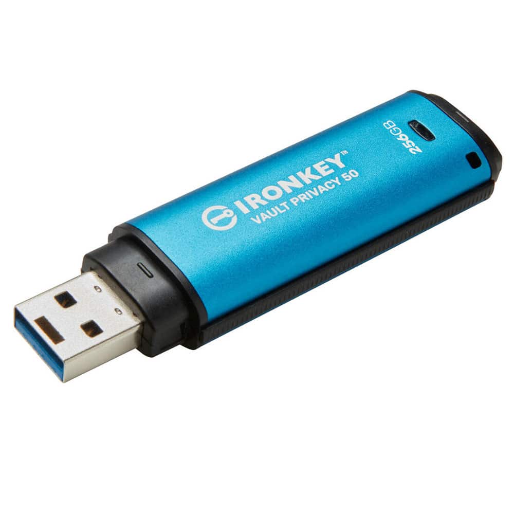 Kingston IronKey Vault Privacy 50 USB Flash Drive XTS AES Encrypted ...
