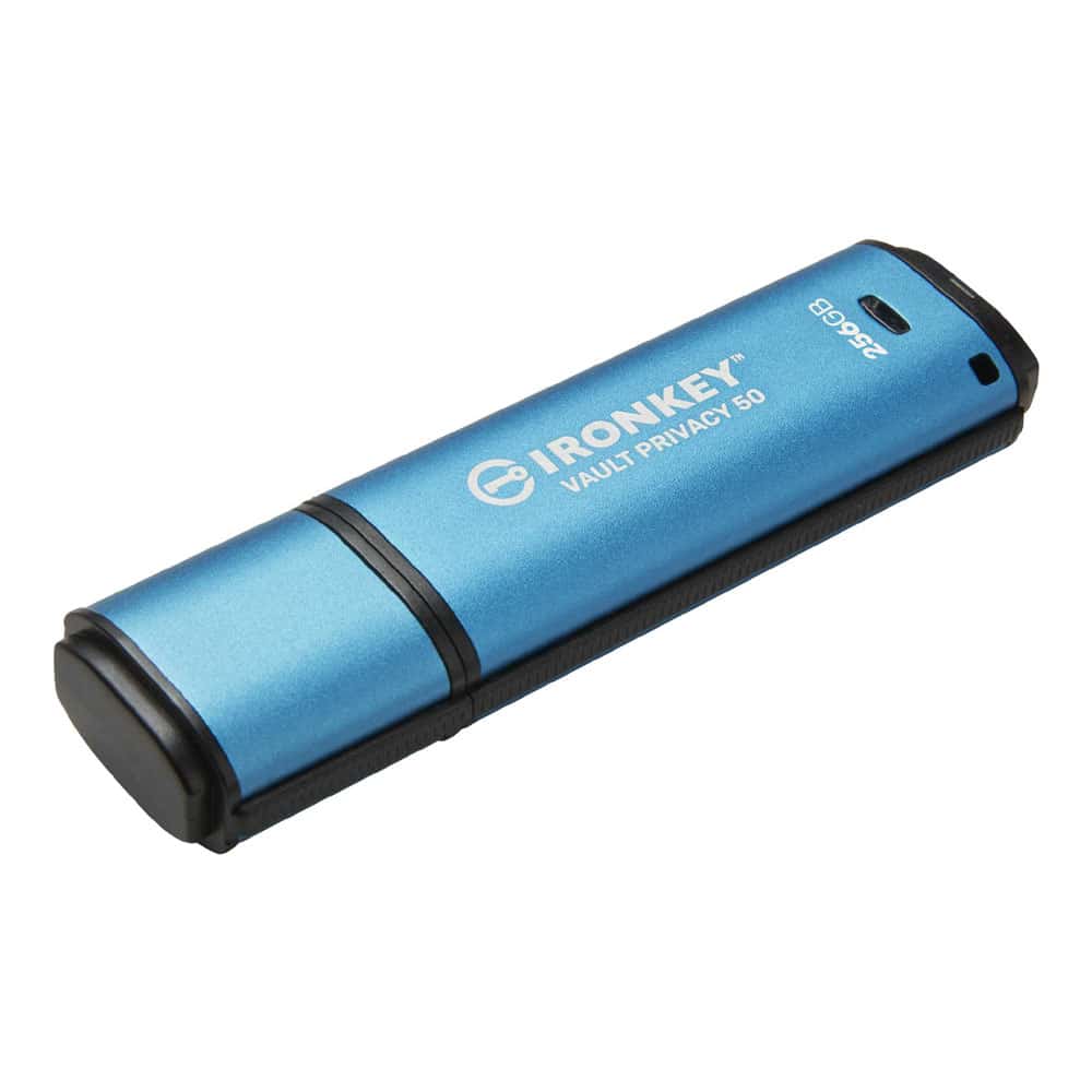 Kingston IronKey Vault Privacy 50 USB Flash Drive XTS AES Encrypted ...