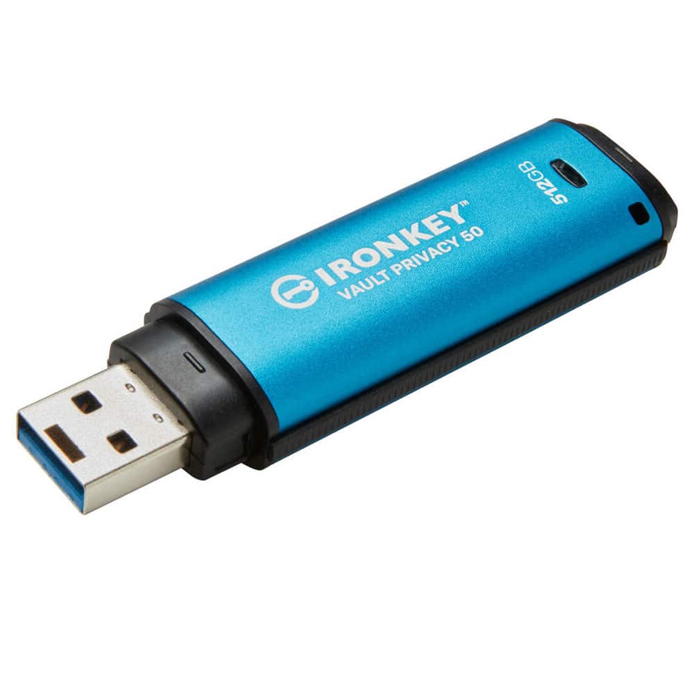 Kingston IronKey Vault Privacy 50 USB Flash Drive XTS AES Encrypted ...