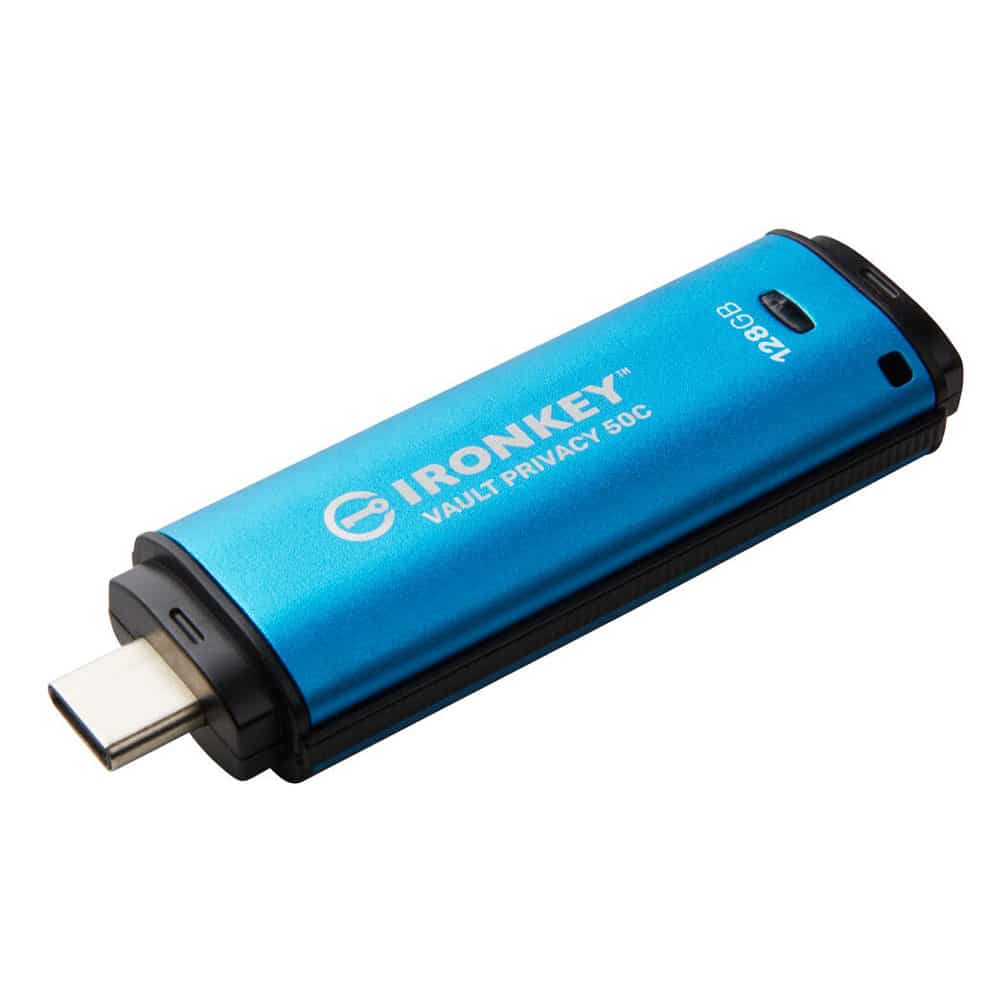Kingston IronKey Vault Privacy 50 Type-C XTS AES Encrypted USB Flash ...
