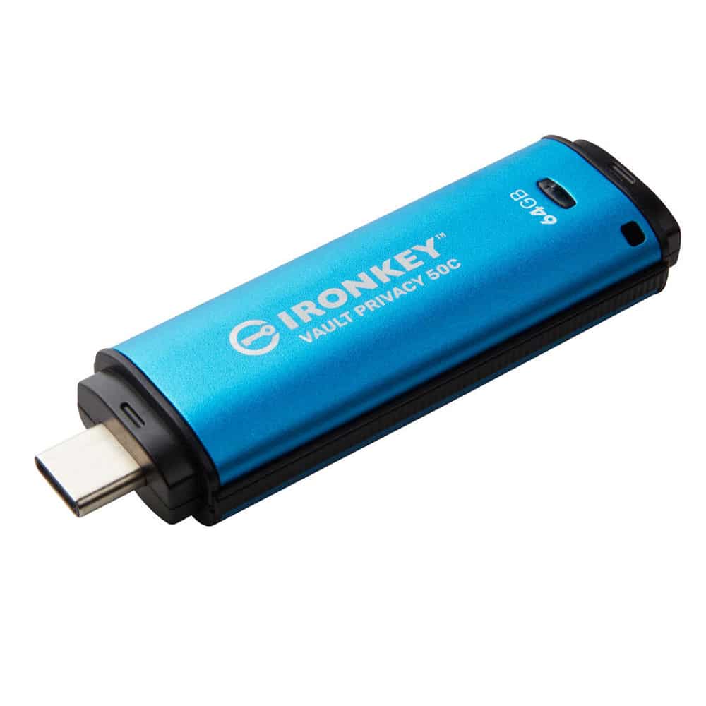 Kingston IronKey Vault Privacy 50 Type-C XTS AES Encrypted USB Flash ...